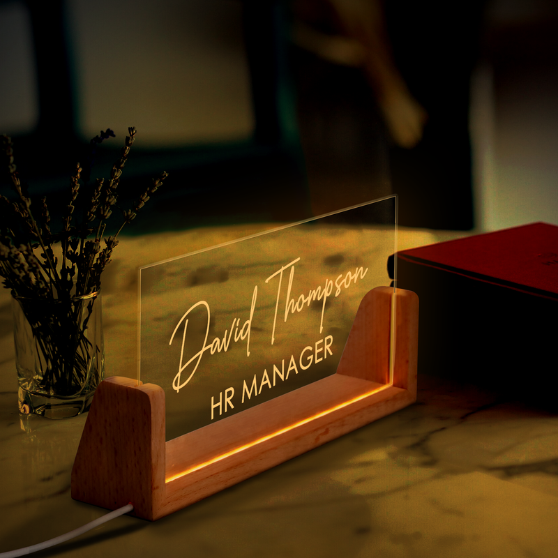 Desk Name Plate Night Light - Lights | Printway.io