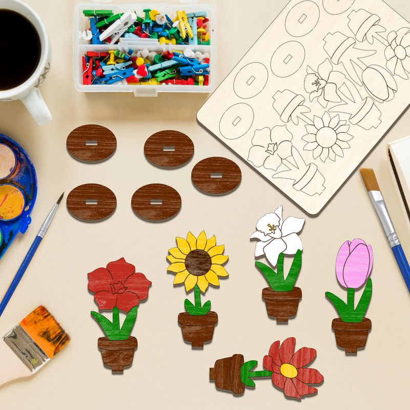 Wooden DIY Coloring Set - Home Decor | Printway.io