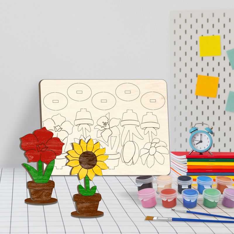 Wooden DIY Coloring Set - Home Decor | Printway.io