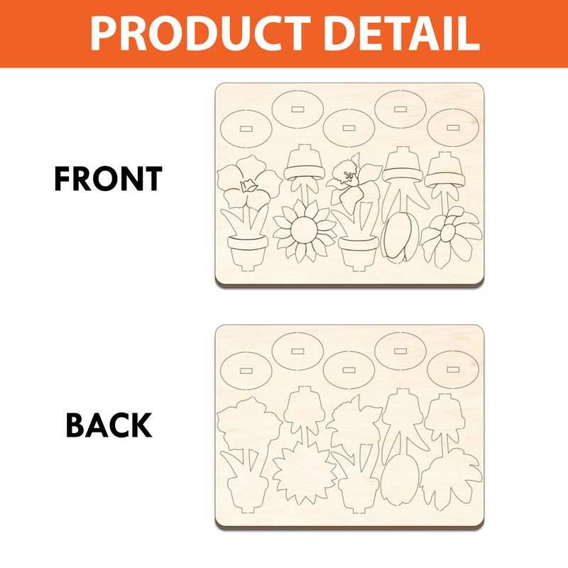 Wooden DIY Coloring Set - Home Decor | Printway.io